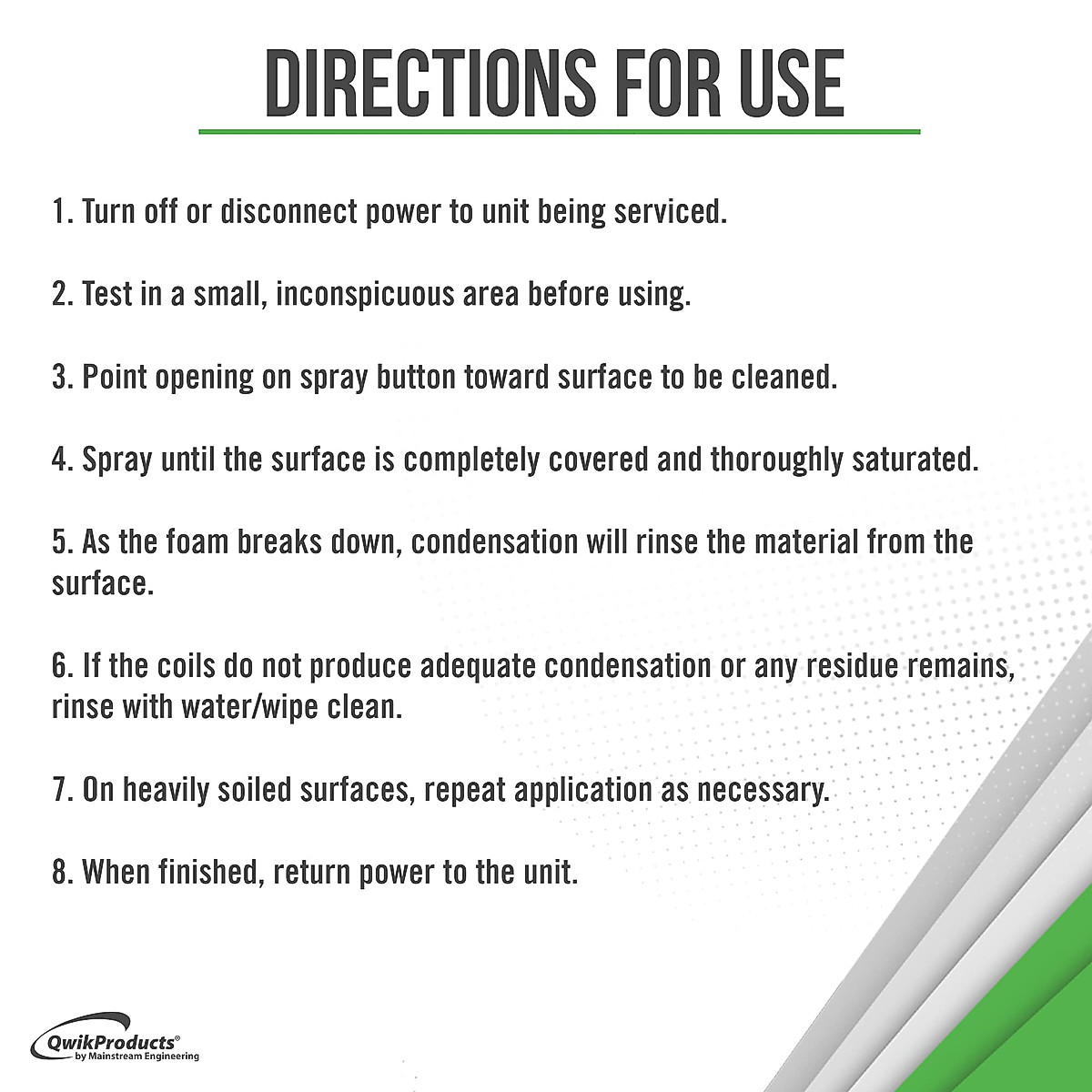 QwikProducts Foaming Coil Cleaner for AC Unit, Heating, Refrigerator, Air Conditioner No Rinse Coil Cleaner Spray Breaks Down Dirt, Dust, Grease, and Oil