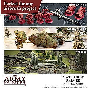 The Army Painter Warpaints Air Air Primer Matt Grey 18ml Acrylic Paint for Airbrush, Wargaming and Modelling