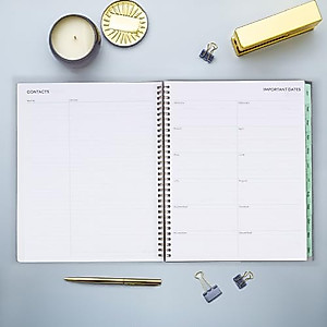 Blue Sky 2024 Weekly and Monthly Planner, January - December, 8.5" x 11", Frosted Cover, Wirebound, Sophie (144731)