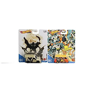 Hot Wheels 2022 Premium Pop Culture DC Batman Comics DLB45-946P Release Complete Set of 5 Diecast Vehicles