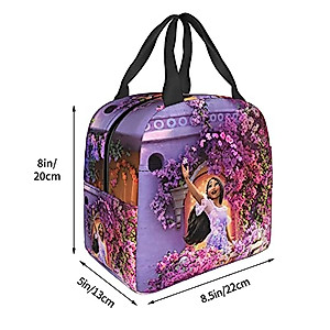 Gojo Satoru Pink Backpack, 3D Printing Mirabel Backpack Kids Backpack Lunch Bag Pencil Case Combination-1