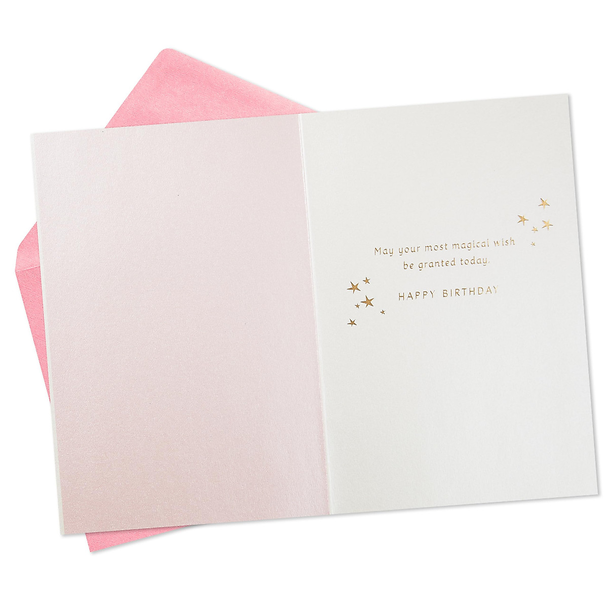 Hallmark Signature Disney Princess Birthday Card with Stickers (Belle, Ariel, Jasmine, Cinderella)