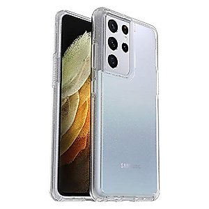 OTTERBOX SYMMETRY CLEAR SERIES Case for Galaxy S21 Ultra 5G (ONLY - DOES NOT FIT non-Plus or Plus sizes) - STARDUST (SILVER FLAKE/CLEAR)
