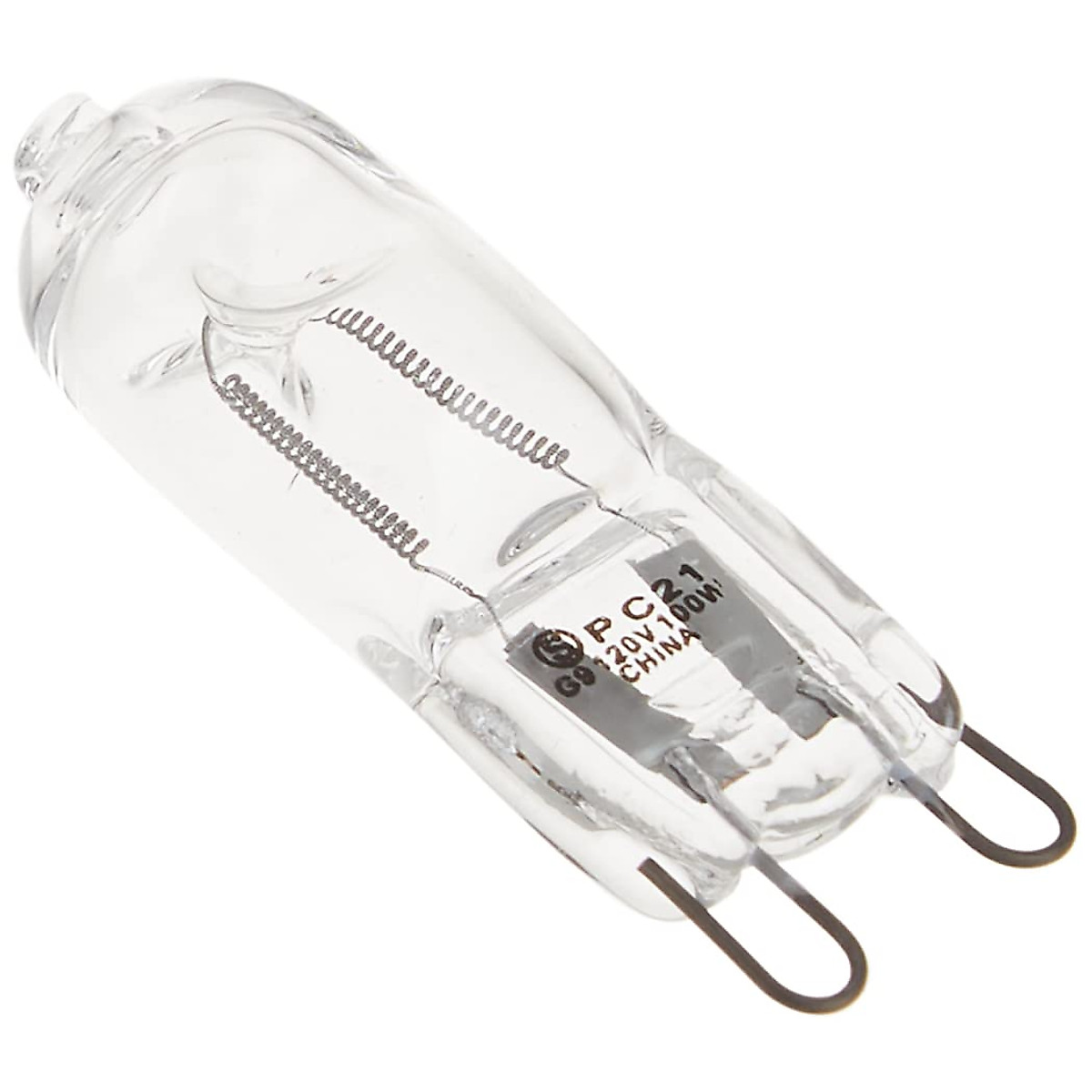 Satco S4642 100 Watt 1700 Lumens T4 Halogen G9 Double Loop Base 120 Volt Clear Light Bulb, Dimmable