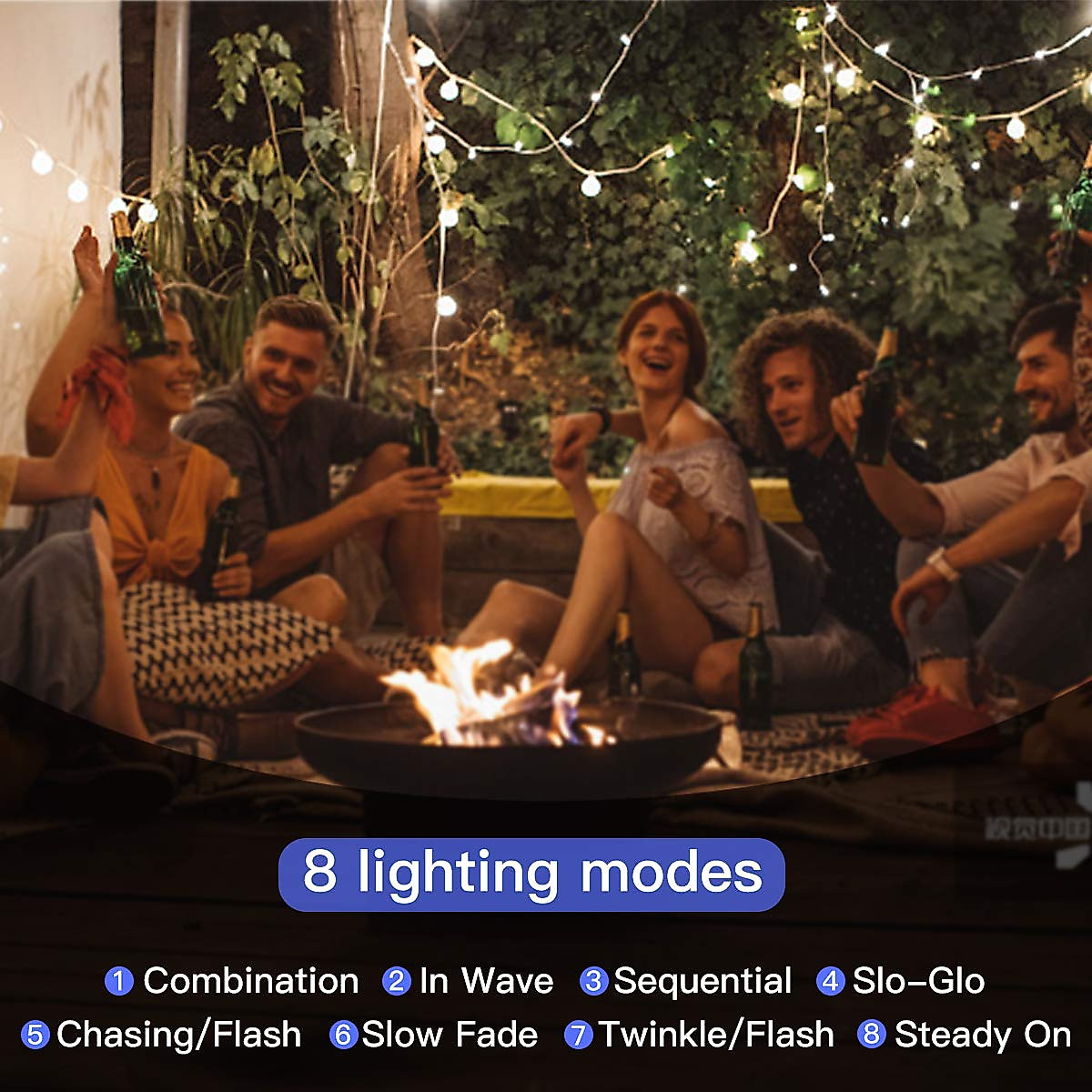 White String Lights Solar/USB Powered, 60LEDs 26Ft Crystal Globe Fairy Lights with Multi-Modes & Waterproof Function for Outdoor Garden & Indoor Room Decor