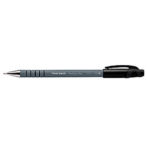 Paper Mate Flexgrip Ultra Stick Fine Point Ballpoint Pens, 12 Black Ink Pens (9680131)
