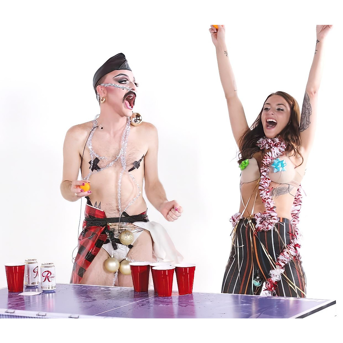 Fear Pong: Refreshed Edition – Unleash Your Wild Side – The Daring Adult Card Game by Cut – Contains 200+ Horrible Dares – Extreme Beer Pong for Parties and Game Night