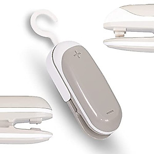 Mini Bag Sealer,2 in 1 Chip Sealer Heat Seal & Cut Portable Mini Sealing Household Machine,Convenient Chip Bag Sealer，Portable Heat Mini Sealer for Plastic Bags,Snack Bag, Fresh Bags