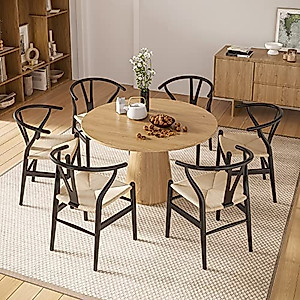 STARY Wood Wishbone Dining Room Chairs Mid Century Modern Wooden for Your Beach House, Fully Assembled