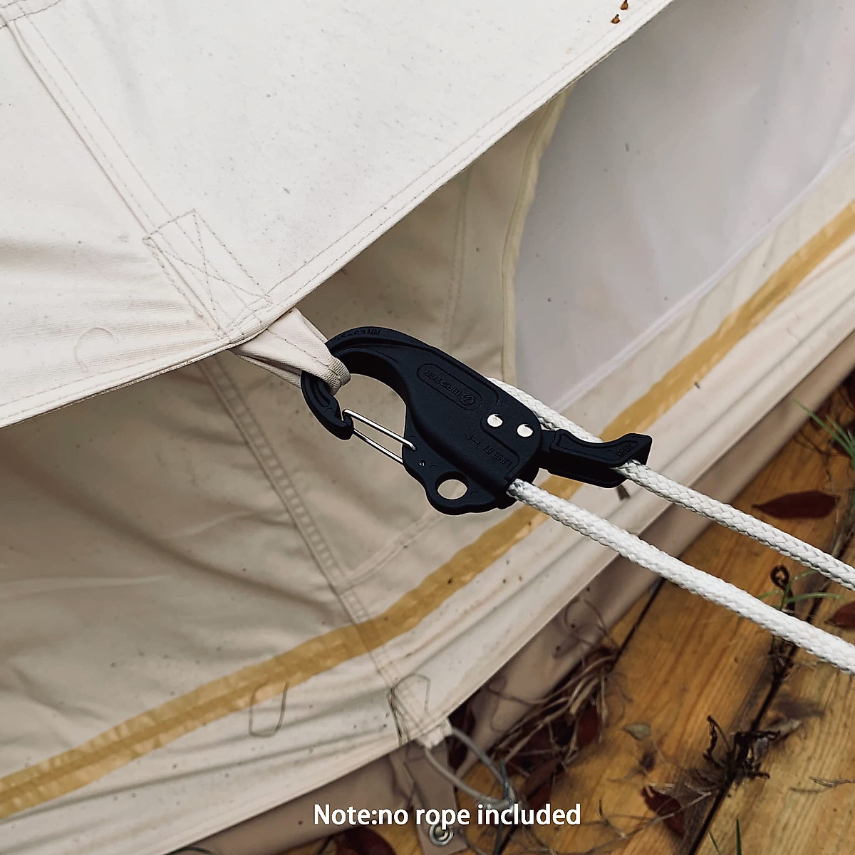 ORXPLUS Tools 2PCS Rope Tightener, Rope Tensioner, Tie Down Mechanism Lock Adjuster fits 1/10"-1/4" Cord for Camping, Outdoor, Garage, Boating, Fishing, Loading