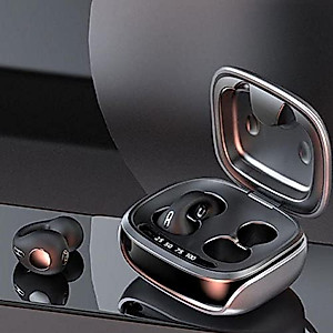 Jkapagzy Wireless Ear Clip Bone Conduction Headphones,Open Ear Headphones Wireless Bluetooth,Bone Conduction Headphones Bluetooth Earphones for Running, Sports, Cycling, Driving