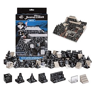 Monster Adventure Terrain - 95pc Cavern Expansion Set - Fully Modular and Stackable 3-D Tabletop World Builder Compatible with DND Dungeons Dragons, Pathfinder, and All RPG Games
