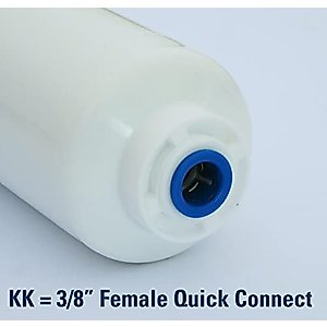Omnipure K5553 All A520E Nitrate Removal Water Filter Inline 10" x 2.5" with 3/8" OD Quick Connect