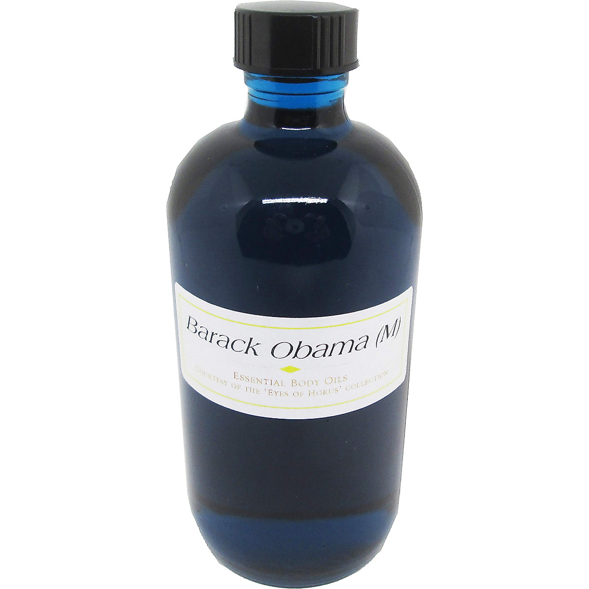 Cultural Exchange Barack Obama for Men Cologne Body Oil Fragrance [Regular Cap - Clear Glass - Blue - 8 oz.]