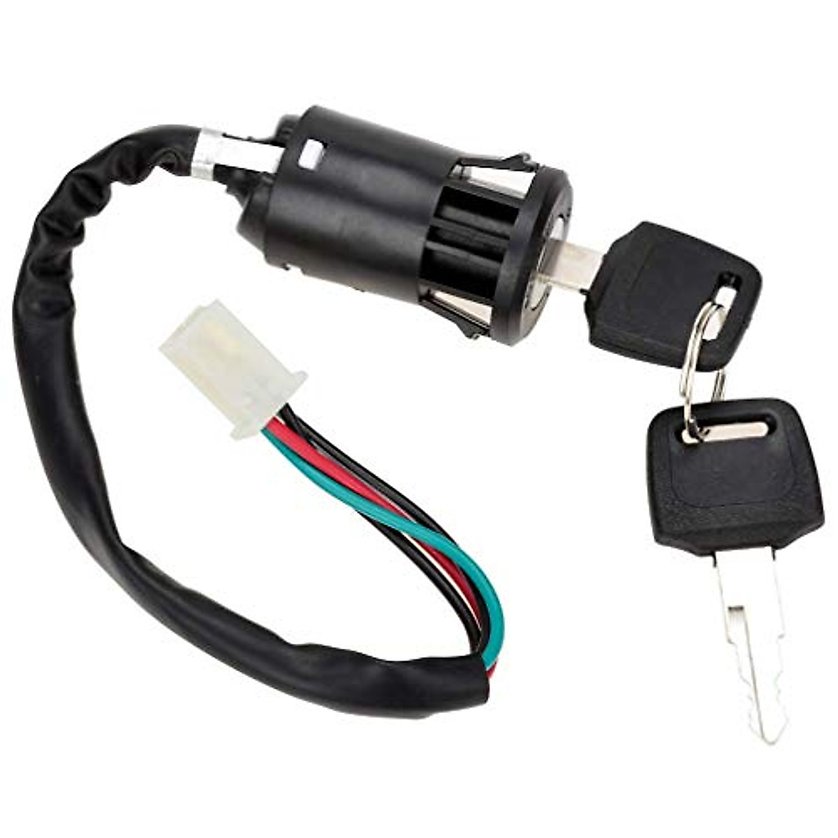 HIAORS 4 Wire Pin Ignition Key Switch Set for Tao Tao Coolster Baja Hawk Sunl Apollo Z20 DB-007 Coleman Roketa 50cc 70cc 90cc 110cc 125cc 150cc Chinese Pit Dirt Bike ATV Quad 4 Wheeler Scooter Parts