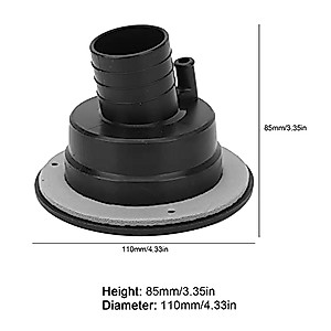 Aramox Water Inlet Lock Fit for Motorhome Caravan Boat Car, Water Locking Cap with Lock Gravity Modification Parts(Black)