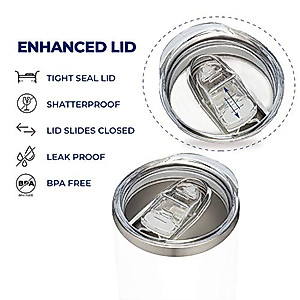 Nurse Travel Tumbler - Vacuum Insulated Stainless Steel New Nurse Travel Mug with Lid and Straw - Nursing Graduation Gift - Cute Coffee Cup for New Nurses - Gift for Women - Nursing Appreciation Gift