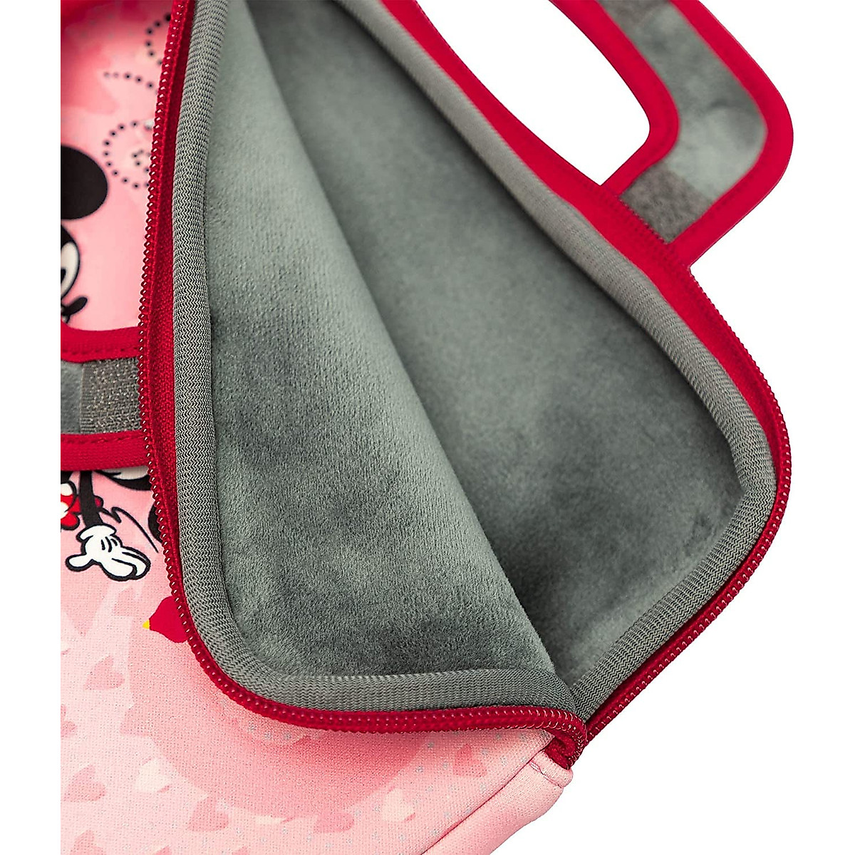 Pebble Gear Disney Mickey Kids Laptop Carry Bag - Universal - Fits 7 Inch Tablets - for Travel and Holidays - Storage for Toys, Headphones, Tablets - Storage Pocket (Mickey Always and Forever)