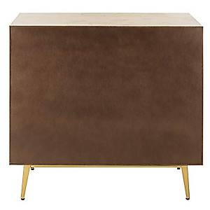 Safavieh Home Katia Modern Natural and Gold 3-drawer Chest
