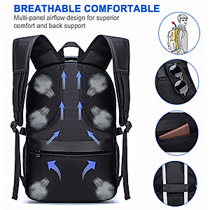 KeKour Travel Laptop Backpack, Extra Large 52L School Laptop Backpacks for Men Women, Water Resistant College School Bookbag Business Work Bag with USB Charging Port Fits 17,3 Inch Computer