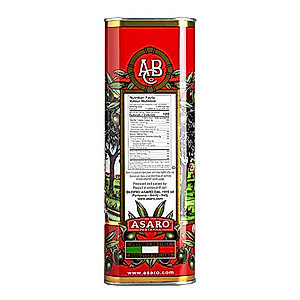 Partanna Extra Virgin Olive Oil, 101-Ounce Tin