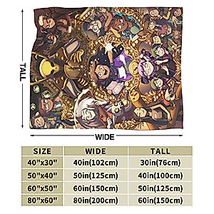 atgzfdr The Owl Anime House Blanket Throw Blankets Ultra Soft Flannel Lightweight Throws for Couch, Bed,All Seasons Use 80"x60"