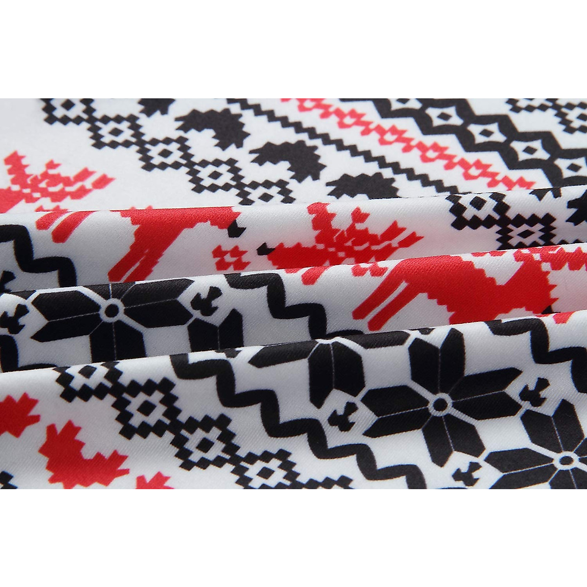 AMiERY Women's Christmas Pajamas Pants Sleep High Waisted Lounge Palazzo Pants Xmas Pajama Bottoms Pants Reindeer Medium