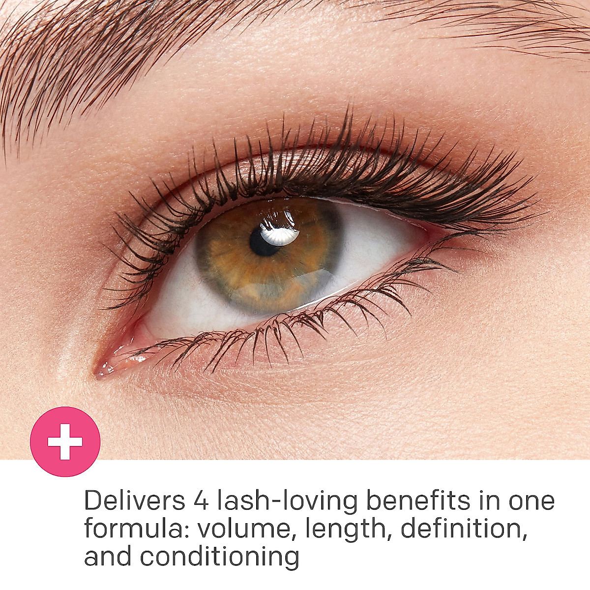 Almay Mascara, Volume, Length, Definition & Conditioning, Multi-Benefit Eye Makeup, Hypoallergenic and-Fragrance Free, 501 Blackest Black,0.24 Fl Oz (Pack of 1)