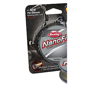 Berkley NanoFil Uni-filament Fishing Line, 6 Pound Test-150 Yard, Low-Vis Green