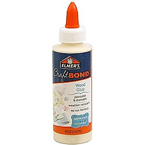 Elmer's Craft Bond Wood Craft Glue, 4 Oz, White (E470)