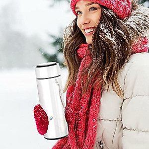 CaTaKu Eiffel Ballet Dancer Water Bottle Insulated 16 oz Stainless Steel Flask Thermos Bottle for Coffee Water Drink Reusable Wide Mouth Vacuum Travel Mug