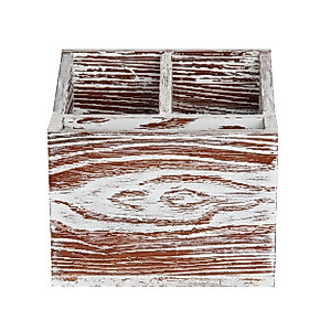 Mind Reader Tabletop, Rustic Style Supply Sorter, Brown Utensil Holder, One Size