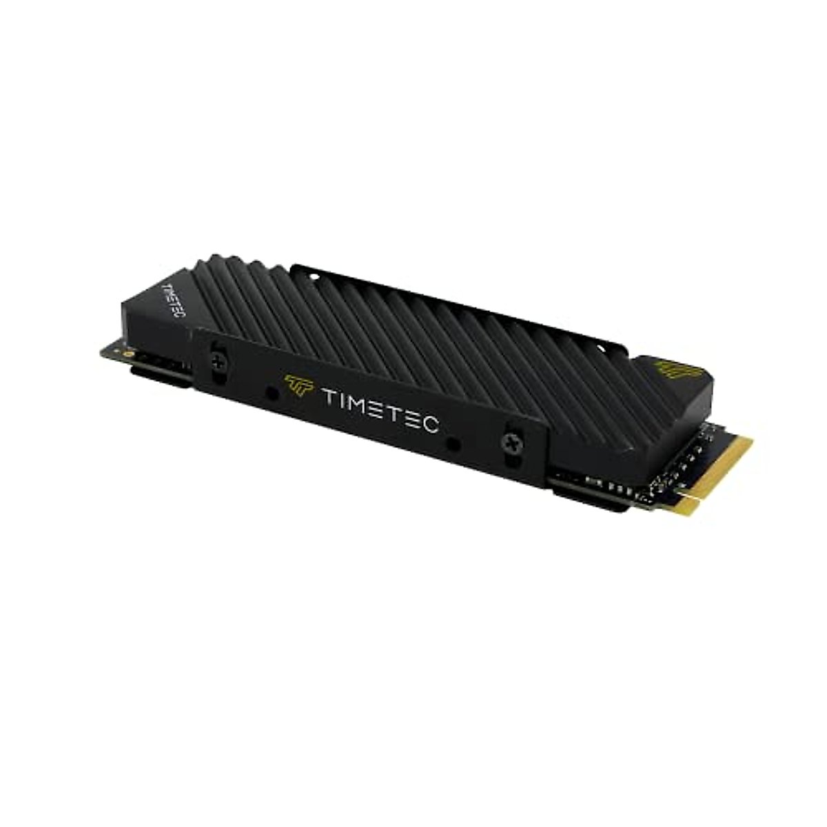 Timetec 1TB PCIe 4.0 Heatsink Gaming SSD NVMe PCIe Gen4x4 M.2 2280 3D NAND TLC 1000TBW SLC Cache Read/Write Speed Up to 5,100/4,700 MB/s Internal Solid State Drive for PS5, PC Desktop