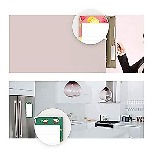 5 Pack Magnetic Notepads for Fridge with Pen Holder, Full Magnet Back Notepad, to Do List, Grocery Shopping, Summer Theme, 6" x 3", 50 Sheets, Magnet Memo Pad for Fridge, Locker, File Cabinet, etc