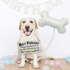 BinaryABC White Dog Bone Foil Balloons,Dog Birthday Party Supplies Decorations,2Pcs