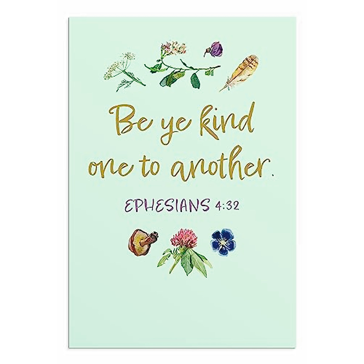 DaySpring - We Give Thanks - 4 Nature Design Assortment with Scripture - King James Version - 12 Thank You Boxed Cards & Envelopes (U0061)