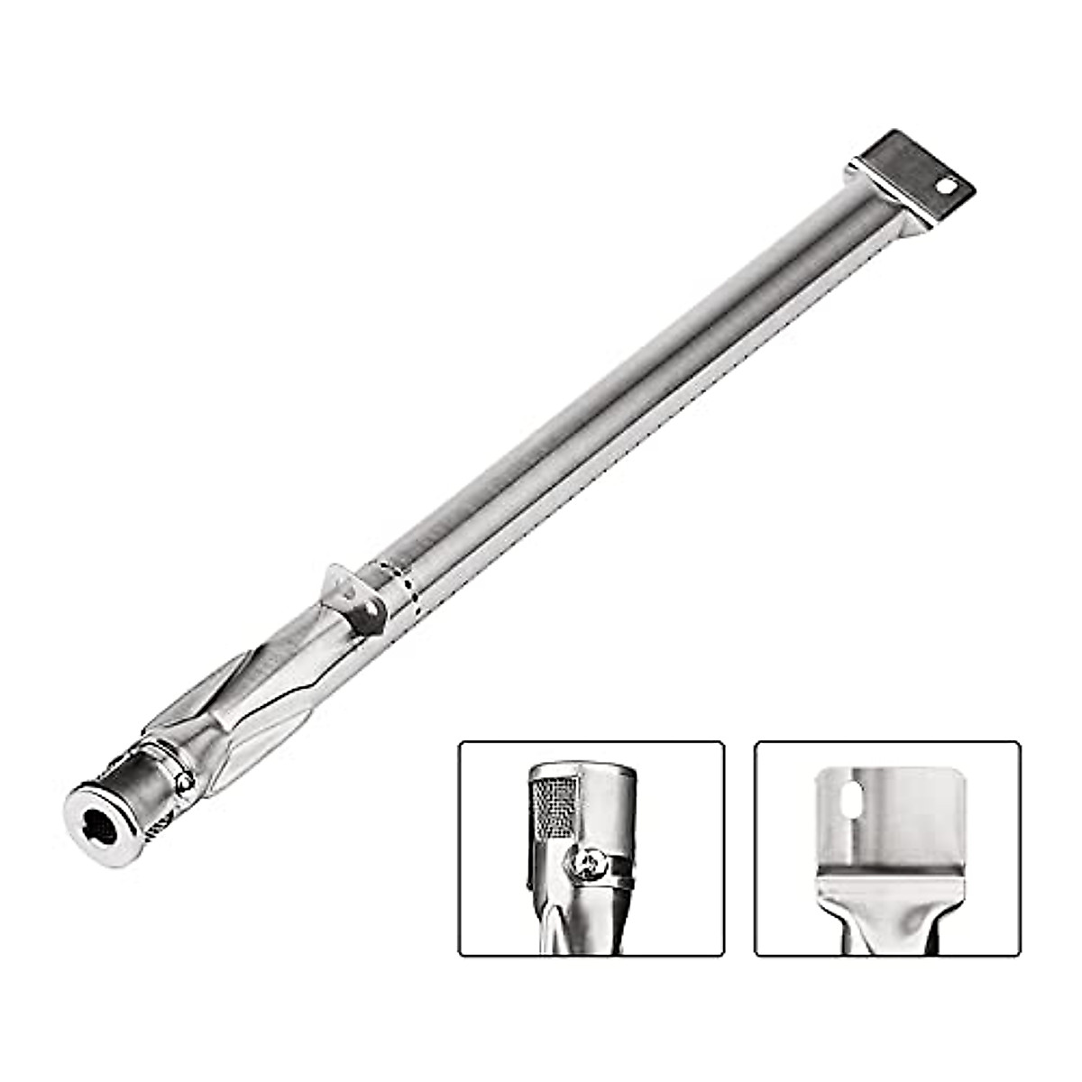 Uniflasy Grill Replacement Parts Kit for Smoke Hollow 6500 6800 PS9500 PS9900 SH5000 SH9916 16 1/2 Inch Porcelain Steel Heat Plate Shield Stainless Steel Pipe Burners 3 Packs