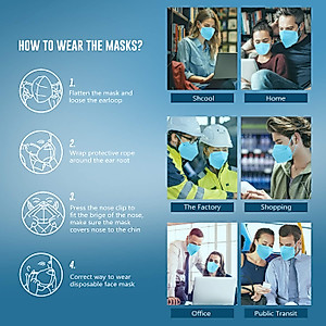 KN95 Face Mask 25 PCs, WWDOLL Multiple Colour 5 Layers KN95 Masks, Filter Efficiency≥95% Protection Against PM2.5 Dust, Air Pollution(Pink, Blue, Grey, Red, Purple)