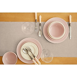 Solino Home Light Natural Linen Table Runner 72 inches Long – 100% Pure Linen 14 x 72 Inch Medium Weight Table Runner – Dresser Scarf Farmhouse Dining Table Runner for Spring, Summer – Diana