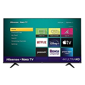 Hisense 55-Inch Class R6 Series Dolby Vision HDR 4K UHD Roku Smart TV with Alexa Compatibility (55R6G, 2021 Model)