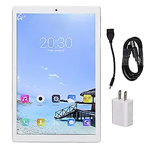 VINGVO 10in Tablet, Tablet PC 2.4G 5G Dual Band 8 Core CPU for Elderly (US Plug)