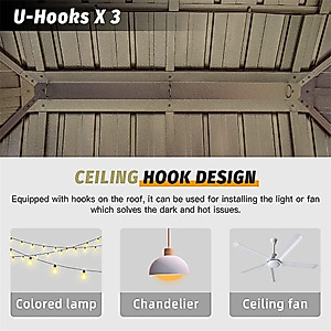 DHPM Outdoor Living 12’x18’ Hardtop Gazebo, Wooden Coated Aluminum Frame Canopy with Galvanized Steel Double Roof, Outdoor Permanent Metal Pavilion with Curtains and Netting for Patio, Deck and Lawn