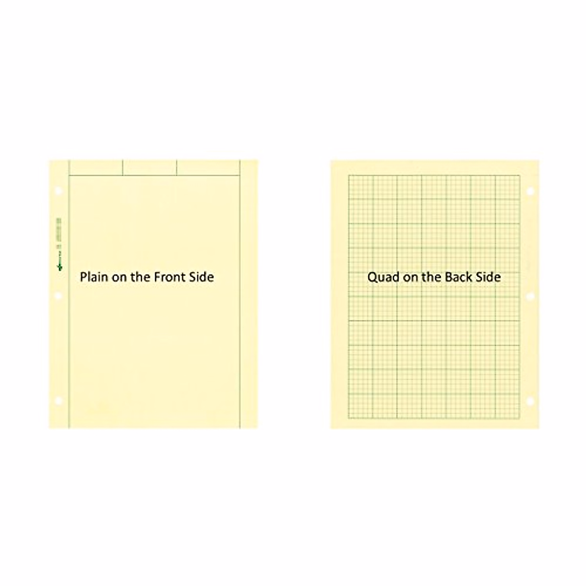 National Computation Pad, 5 x 5 Quad Ruling and Unruled, 8.5" x 11", 100 Sheets (42382)