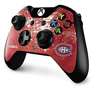 Skinit Decal Gaming Skin Compatible with Xbox One Controller - Officially Licensed NHL Montreal Canadiens Frozen Design