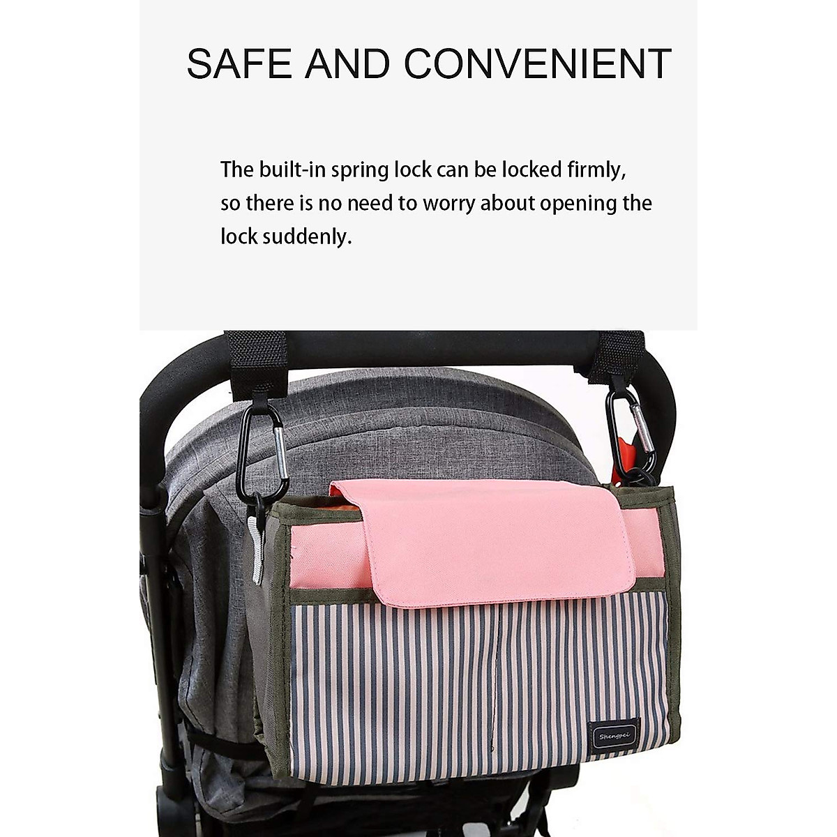 Baby Prolley Hook Portable Easy to Take Common Hook Baby Prolley Hook Convenient Hook for Hanging Bags