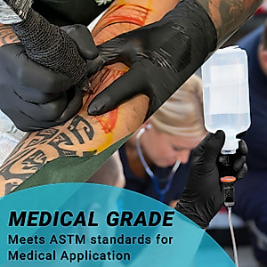 ASAP Black Nitrile Gloves Small - 4 Mil Black Exam Gloves, Black Latex Free Gloves, Powder Free Gloves - Medical, Food Safe, Disposable Black Gloves - Small Black Nitrile Gloves - Box of 100