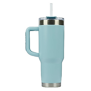 Pelican Hydration Pelican Porter™ 40 oz Vacuum Insulated Tumbler - Recycled Stainless Steel Double Wall Travel with Dual Lid, Powder Coated Insulated Coffee Mug For Hot Cold Drinks, Breeze