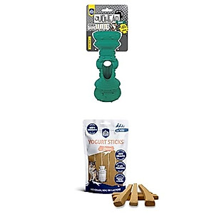 Himalayan Dog Chew Jughead Slim Dog Chew Holder + Yogurt Sticks, Prebiotic & Probiotics, Protein Rich, Lactose Free, Gluten Free, Corn Free, Grain Free, 5 Sticks, Bacon Flavor | Bundle