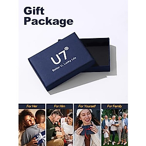 U7 Women Men 18K Gold Plated 925 Sterling Silver 1.5mm Dainty Chain & Coin Saint Benedict Pendant Necklace