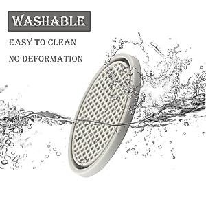 SINGARO Car Cup Coaster, 4PCS Universal Non-Slip Cup Holders Embedded in Ornaments Coaster, Car Interior Accessories, Gray